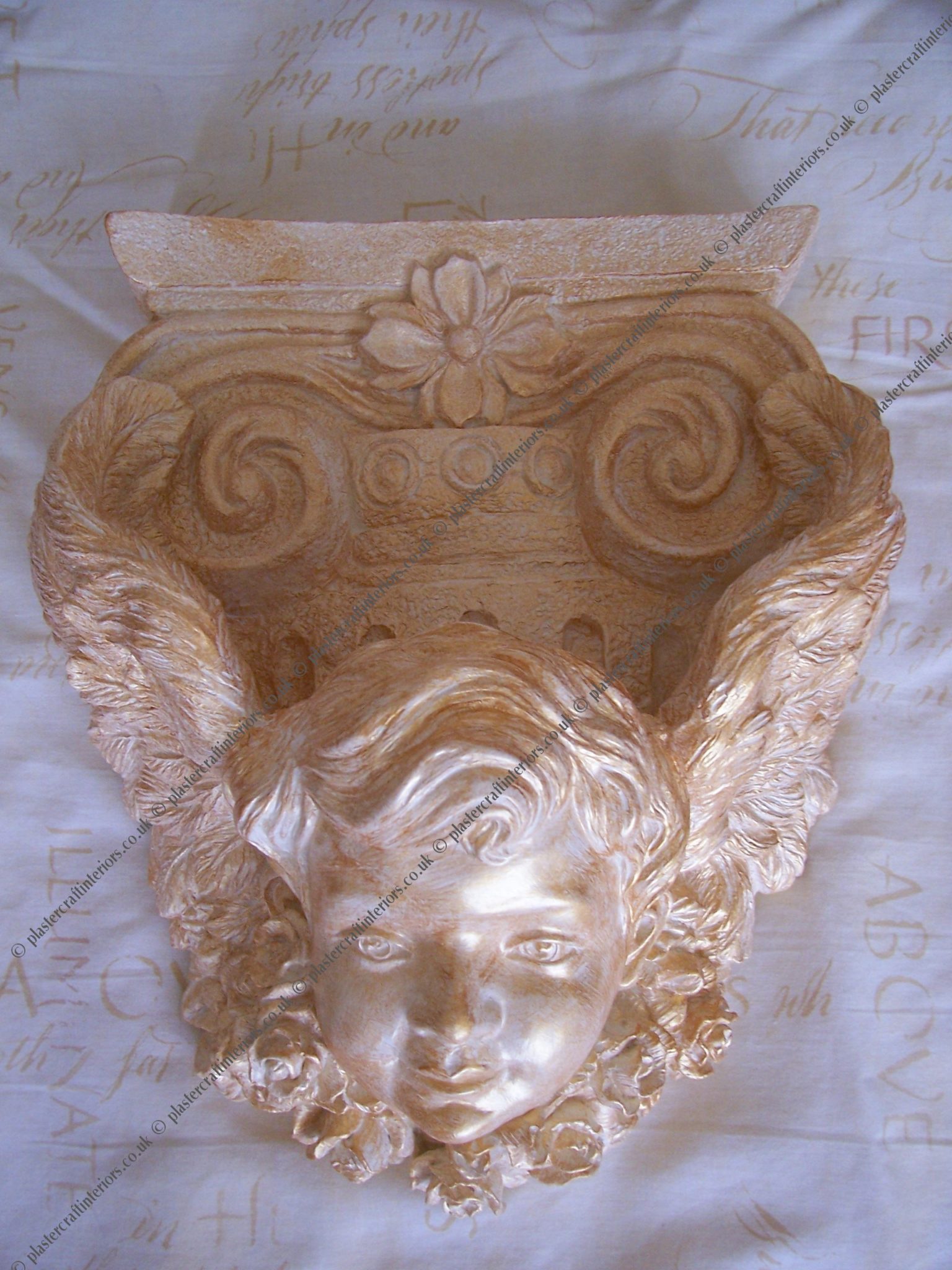 Architectural cherub angel wall decor plaque cub 6 – Plaster Craft ...