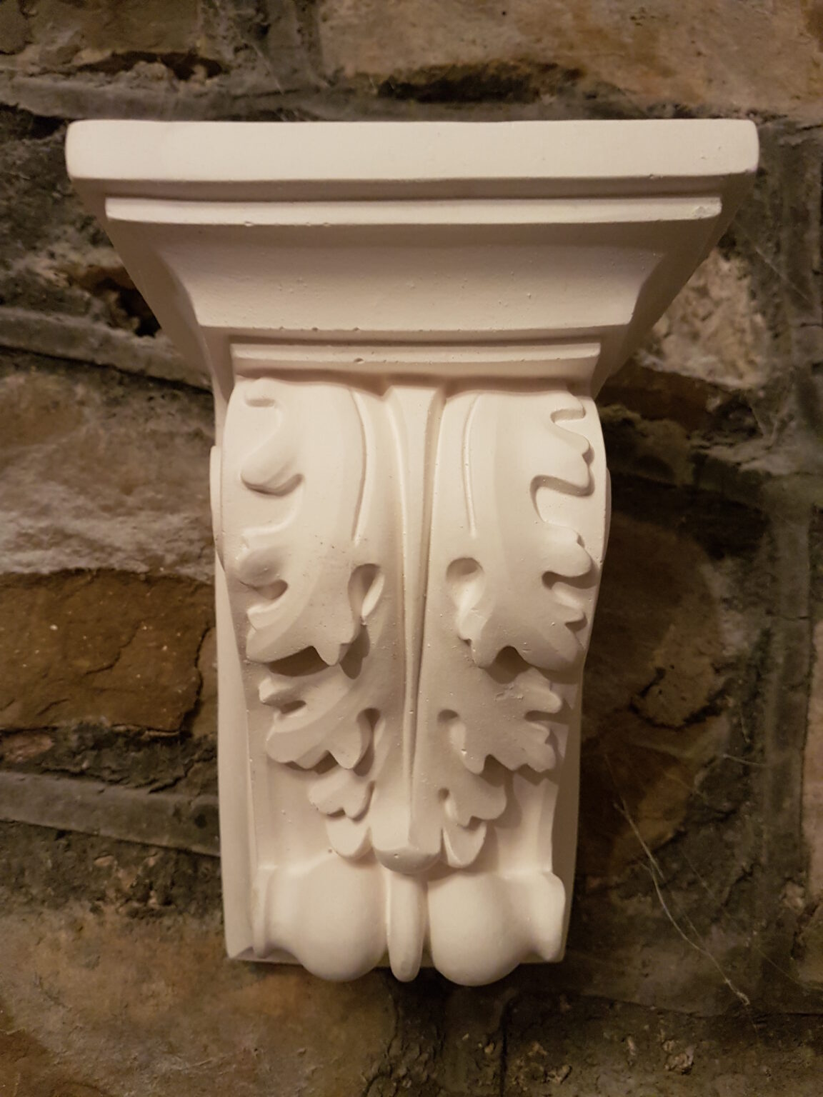 2 Victorian Acanthus Leaf Scroll Plaster Ornate Corbel Wall Bracket ...