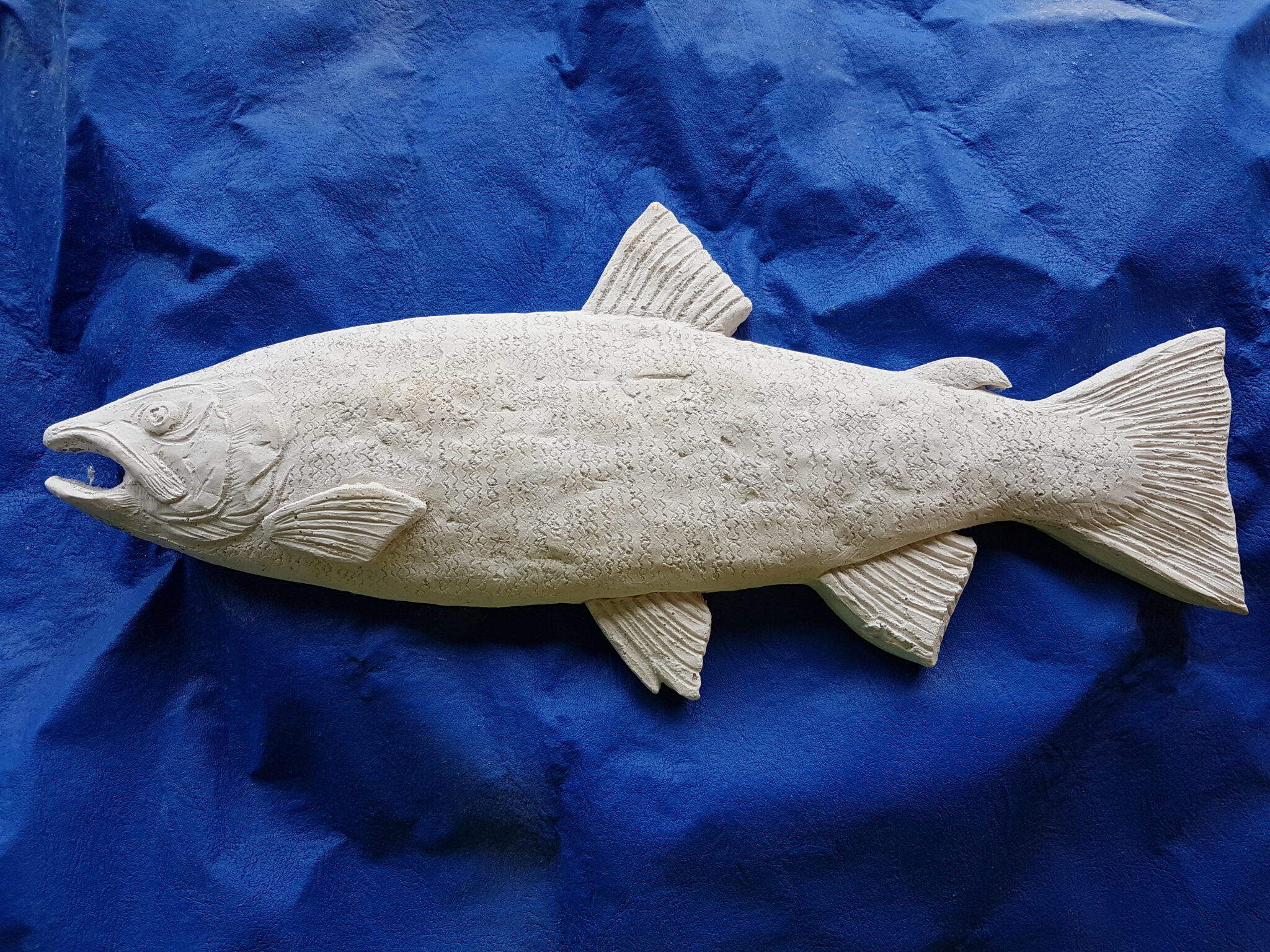 Salmon Fish Plaster Wall Hanging Decorative Plaque Fresh Water Lake ...