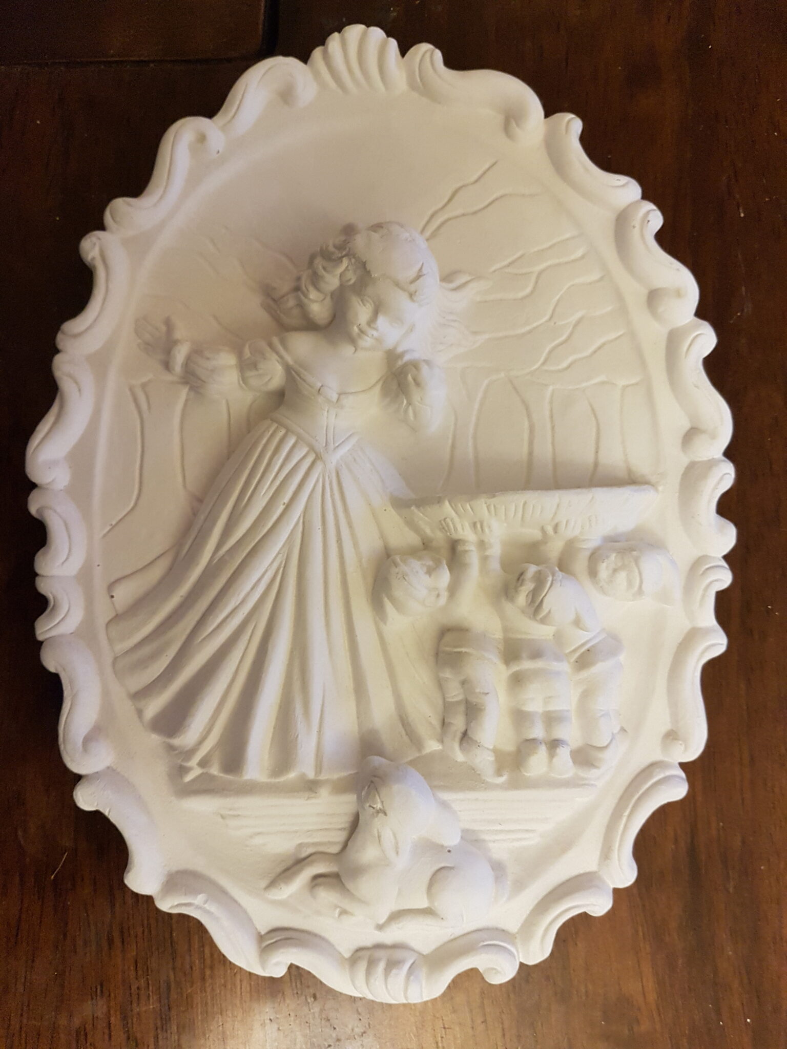 Snow White & Dwarfs Lamb Plaster Wall Hanging Decorative Plaque ...