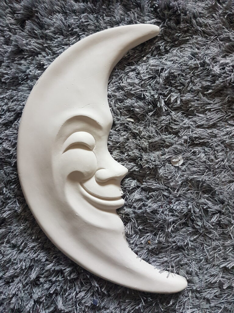 Moon Face Rubber Latex Mould Mold Wall Hanging Decoration Plaque ...